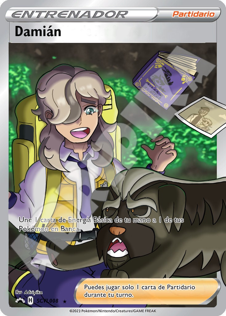 Arven/damian Pokemon Card english/spanish - Etsy
