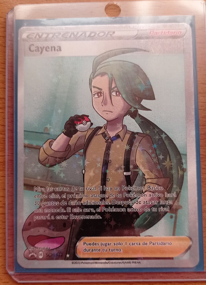 Rika/ Cayenne Pokemon Card english/ Spanish - Etsy