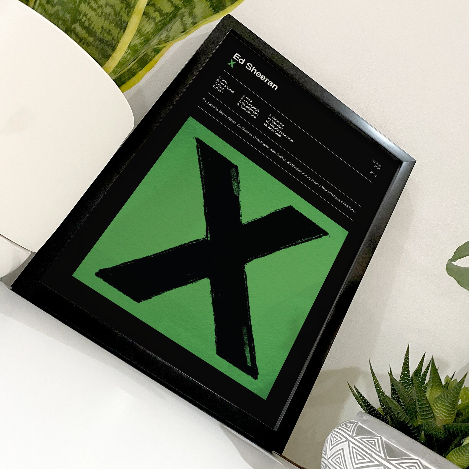 Ed Sheeran X Album Art Poster Print | Etsy