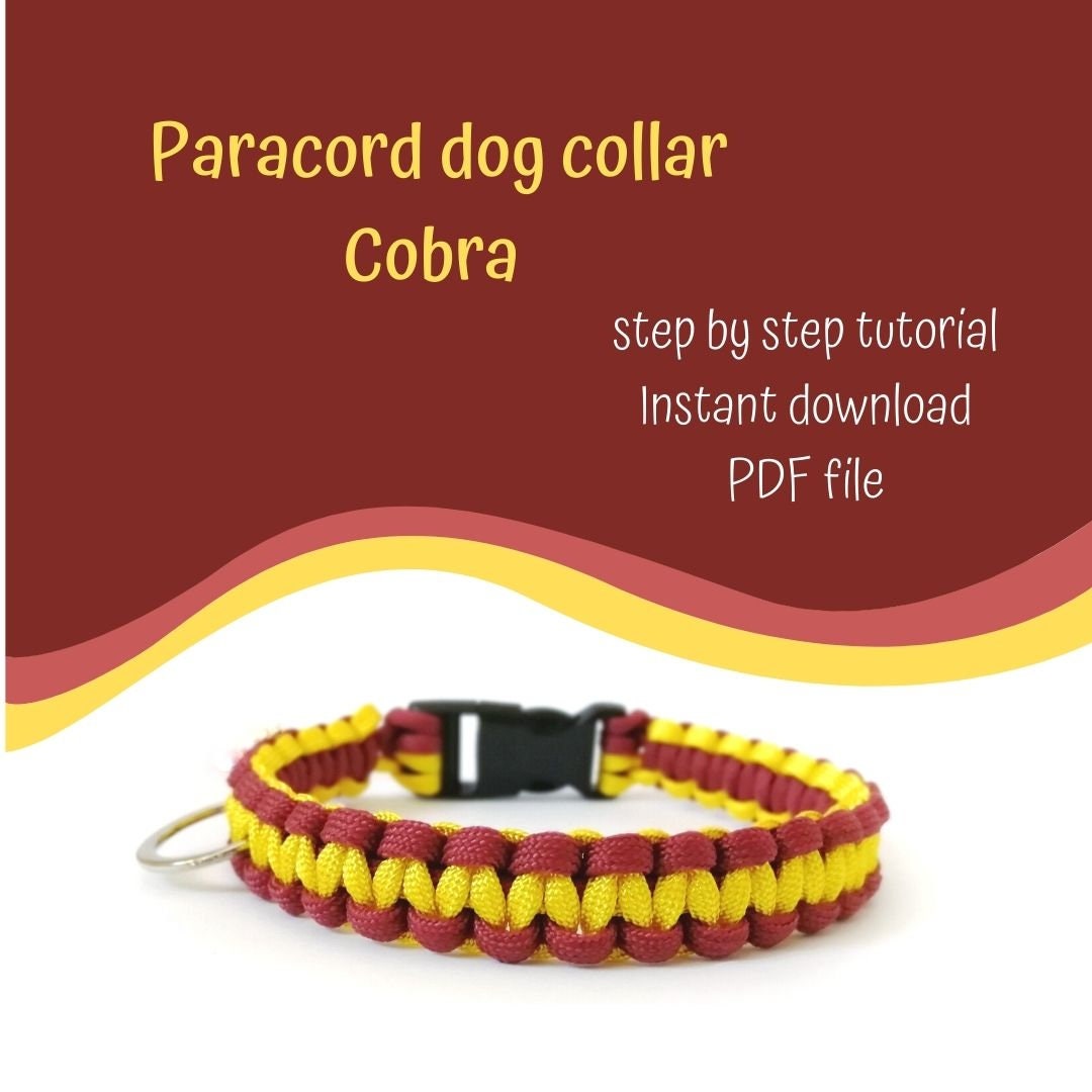 Tutorials Craft Supplies & Tools How to make paracord dog collar Cobra ...