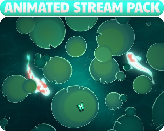 ANIMATED Koi Carp Stream Pack 1 Artwork 3 Sentences 6 - Etsy