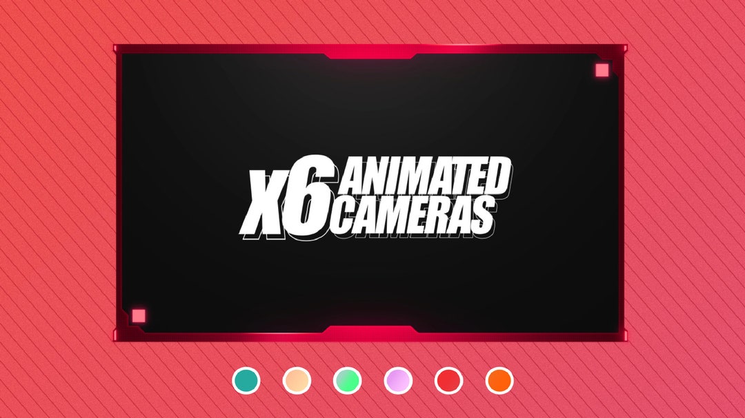 X3 ANIMATED Camera Border for Your Stream! [ Cyan - Orange - Lila ...