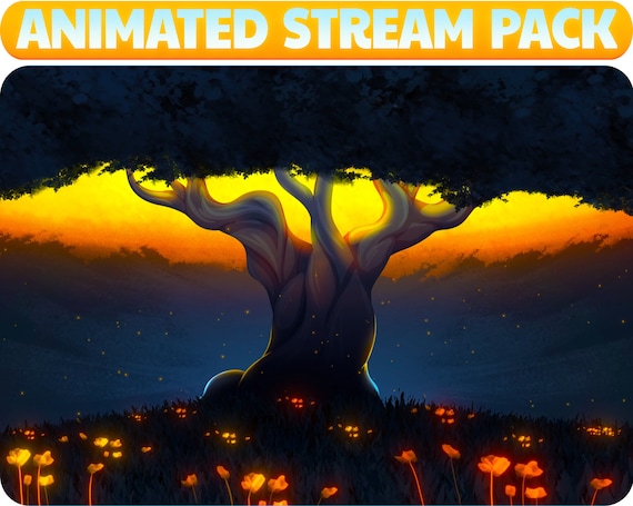 ANIMATED Orange FIREFLY Stream Pack 1 Artwork 3 Sentences - Etsy