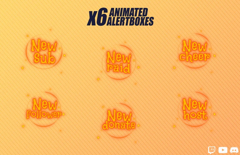 ANIMATED Orange FIREFLY Stream Pack - 1 Artwork - 3 Sentences - 6 ...