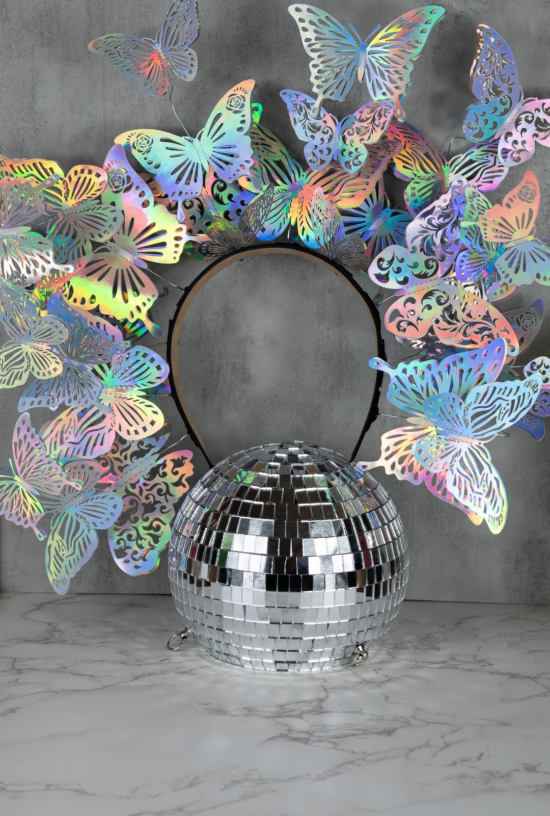 Holographic Butterfly Crown - Custom Color Elven Renaissance Faire ...