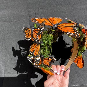 Monarch Crown - Orange Butterfly Headpiece for Cosplay and Festivals - Etsy