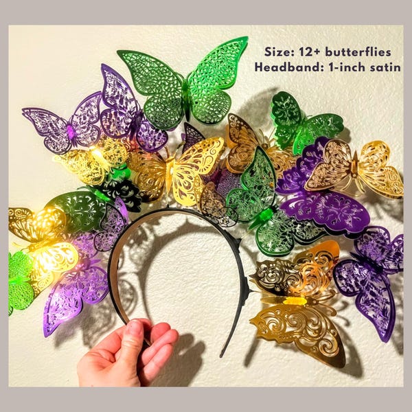 Mardi Gras Headband - Etsy