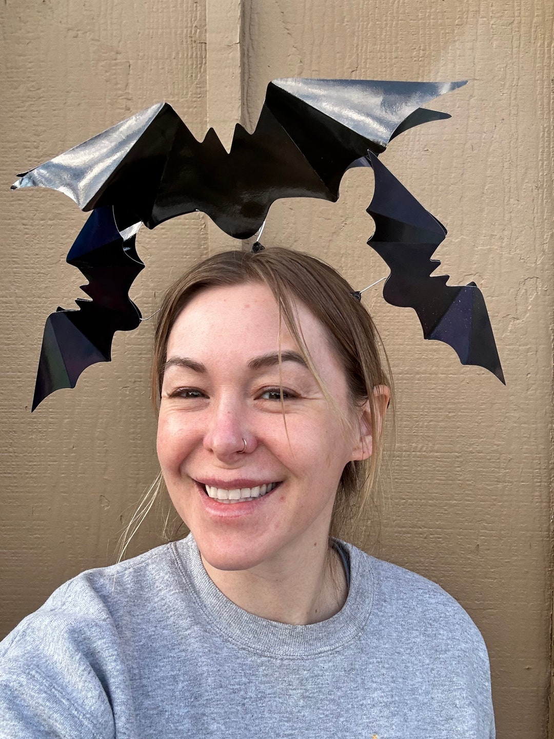 Holographic Black Bats Headband Crown - Etsy