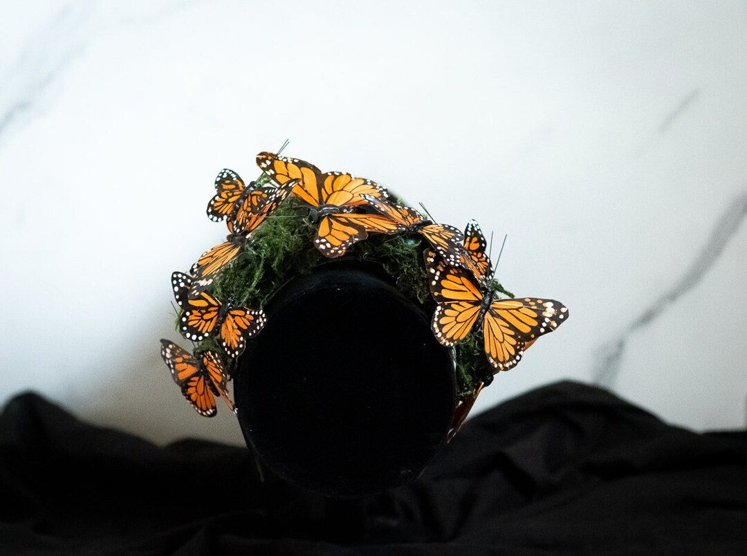 Large Cottagecore Crown Butterfly Headpiece Butterfly Headband Large ...