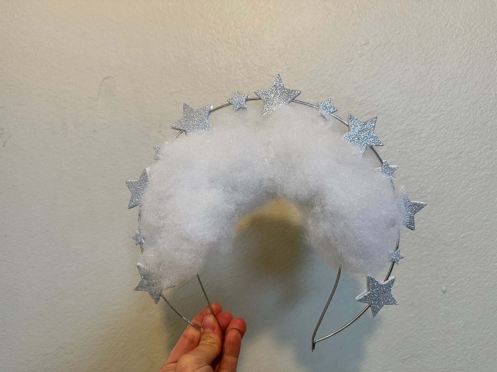Cloud Headband: Stormcloud Costume Headpiece With Glitter Stars & LED ...