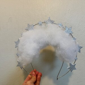 Cloud Headband: Stormcloud Costume Headpiece With Glitter Stars & LED ...