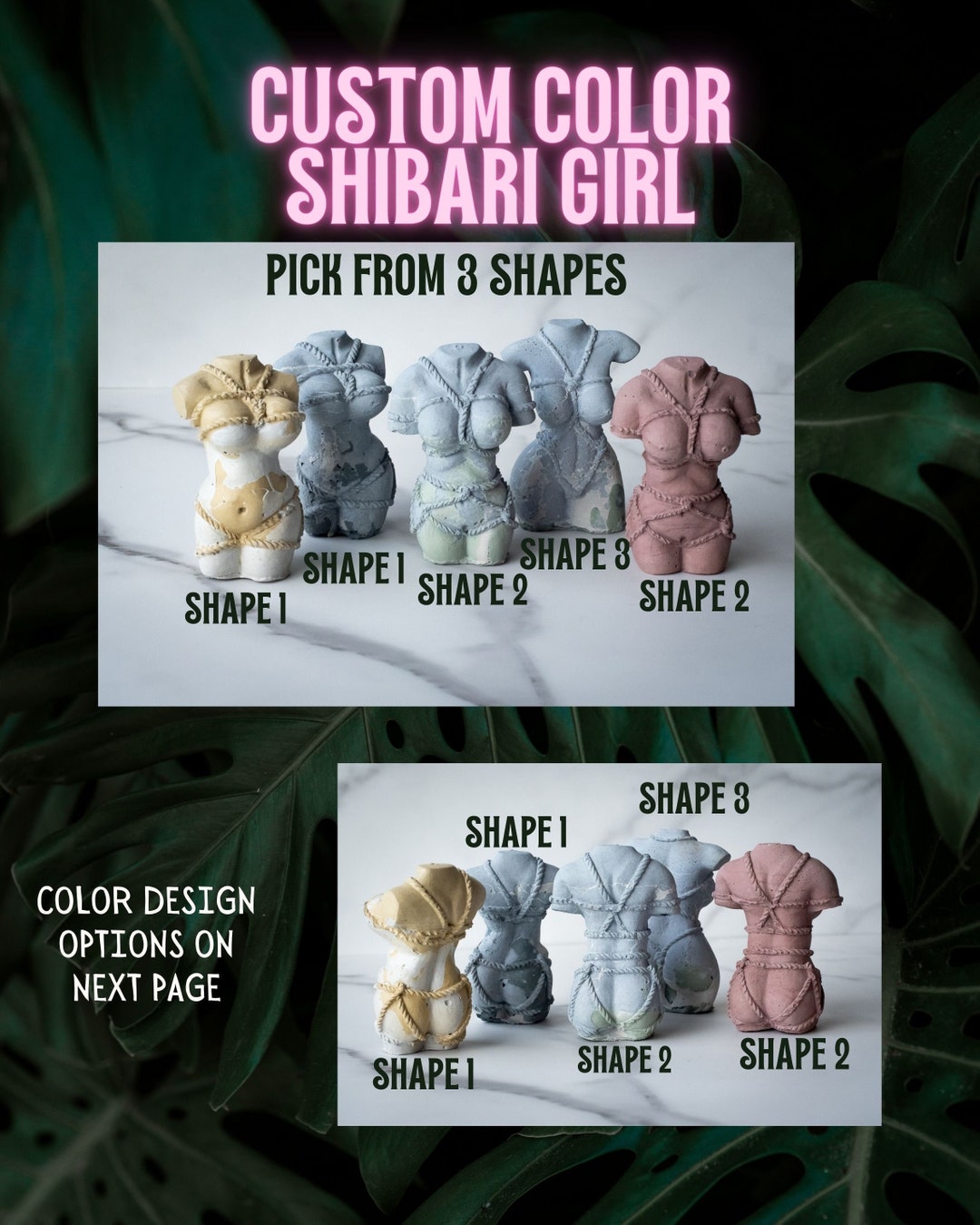 Custom Concrete Shibari Girl Decor Personalized Woman Bust Statue Gift ...