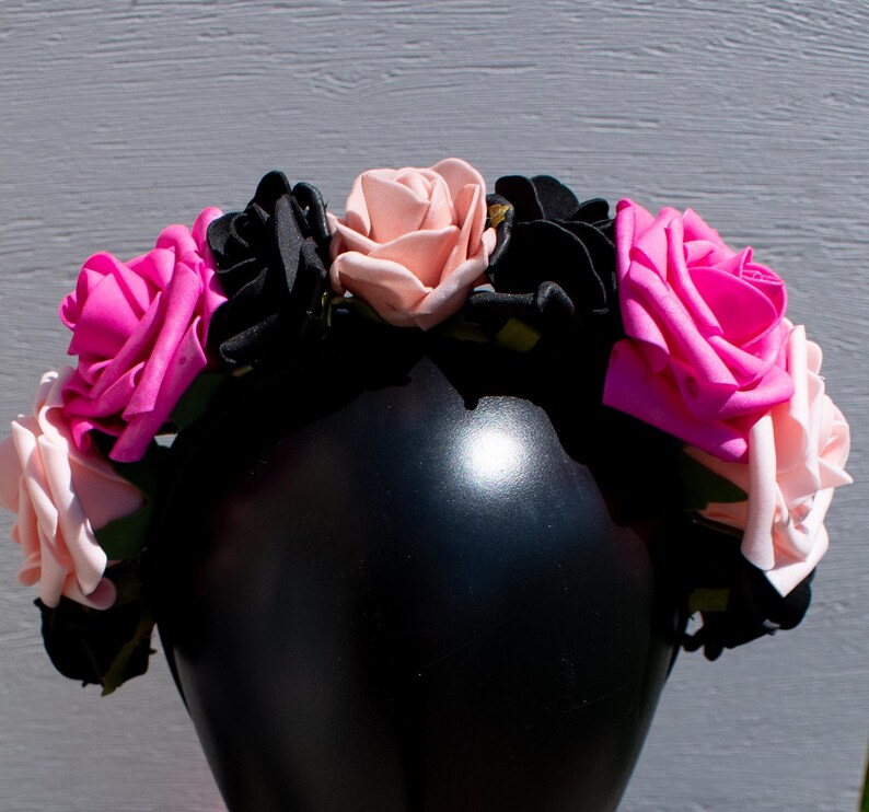Colorful Rose Crown - Lightweight Rose Headpiece - Etsy