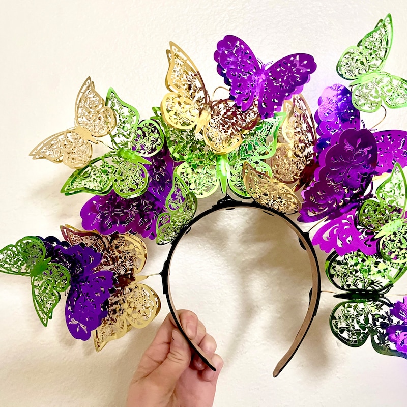 Mardi Gras Headband - Etsy