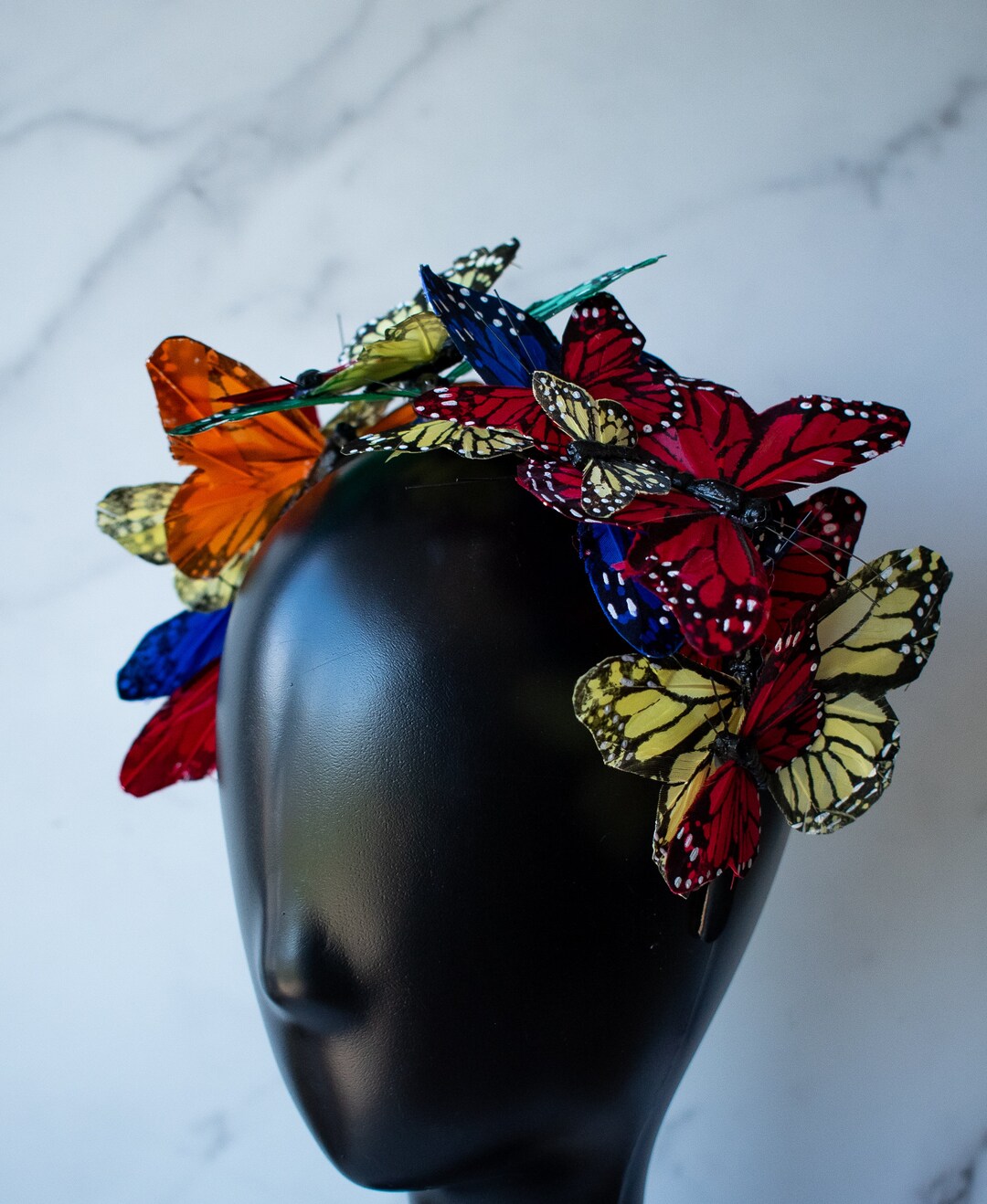Colorful Butterfly Halo Crown Custom Colors Perfect for Photoshoots ...