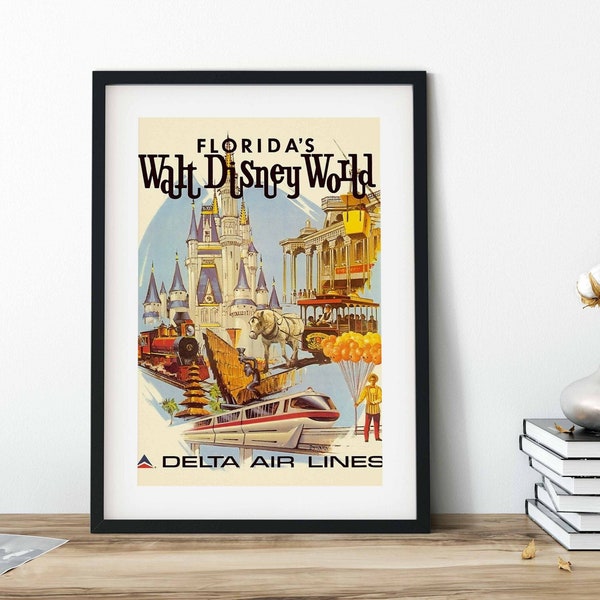 Disneyworld Poster - Etsy