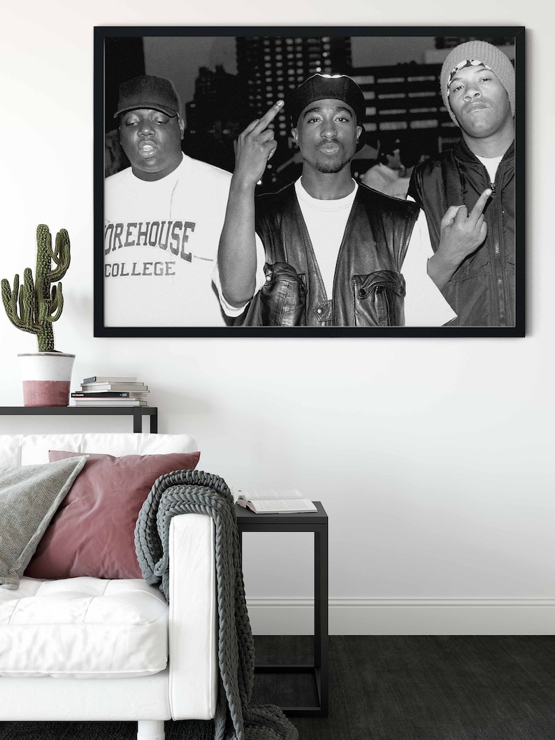 Tupac Shakur & Notorious B.I.G (biggie) Print | Wall Art | Wall Decor ...