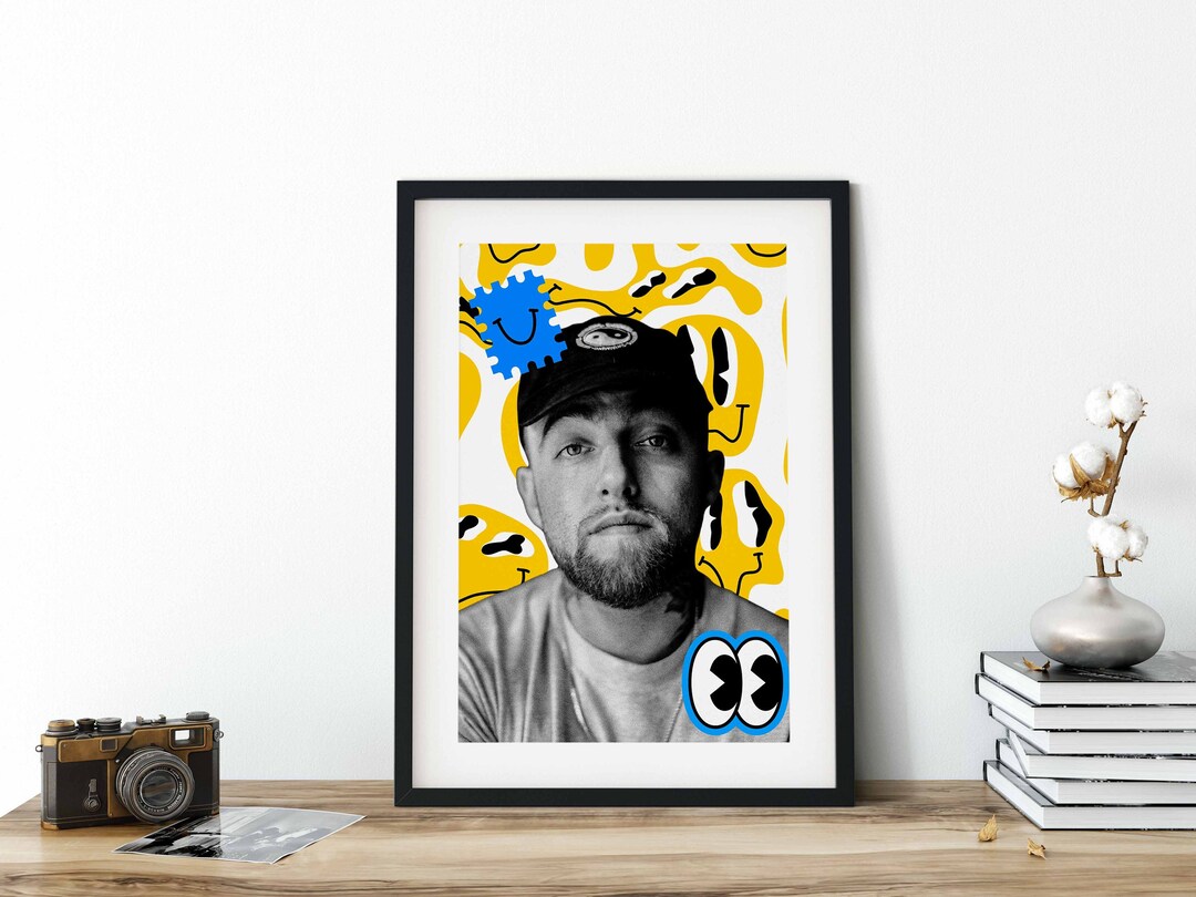Mac Miller Cartoon Poster Print | Wall Art | Wall Decor | Home Decor ...