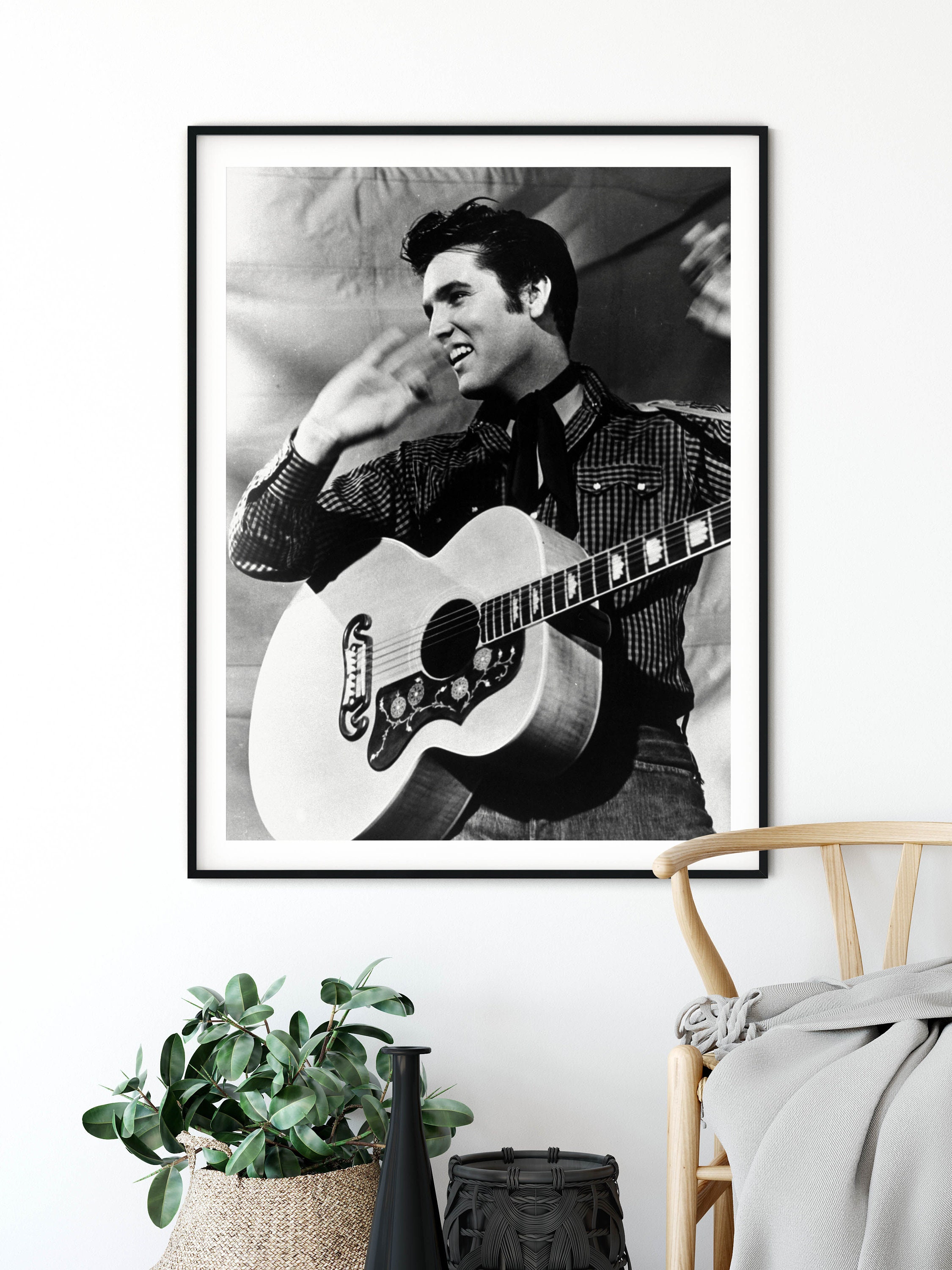 Elvis Presley Vintage Photo Print Wall Art Wall Decor | Etsy
