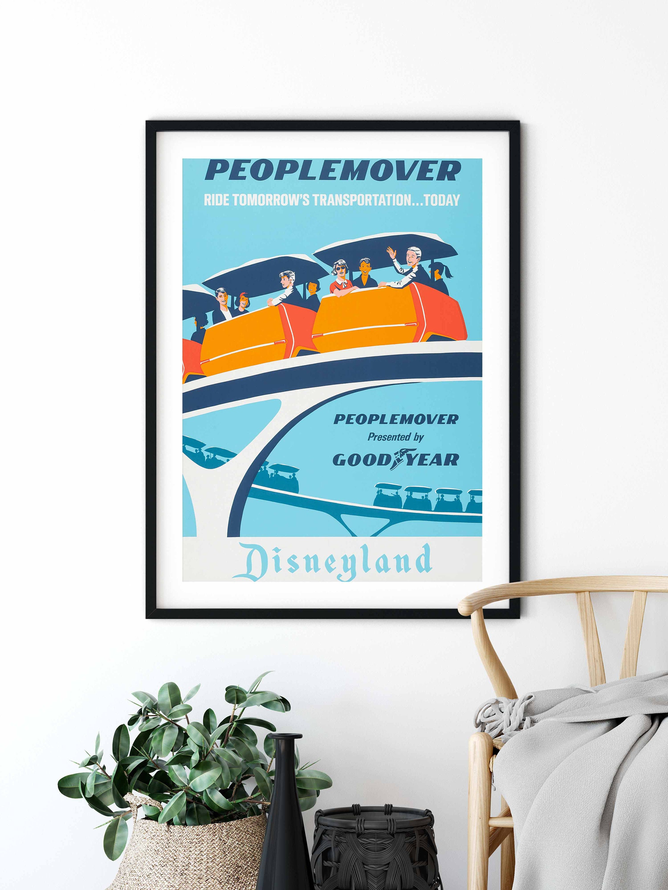Disneyland People Mover Poster Print Wall Art Wall Decor - Etsy