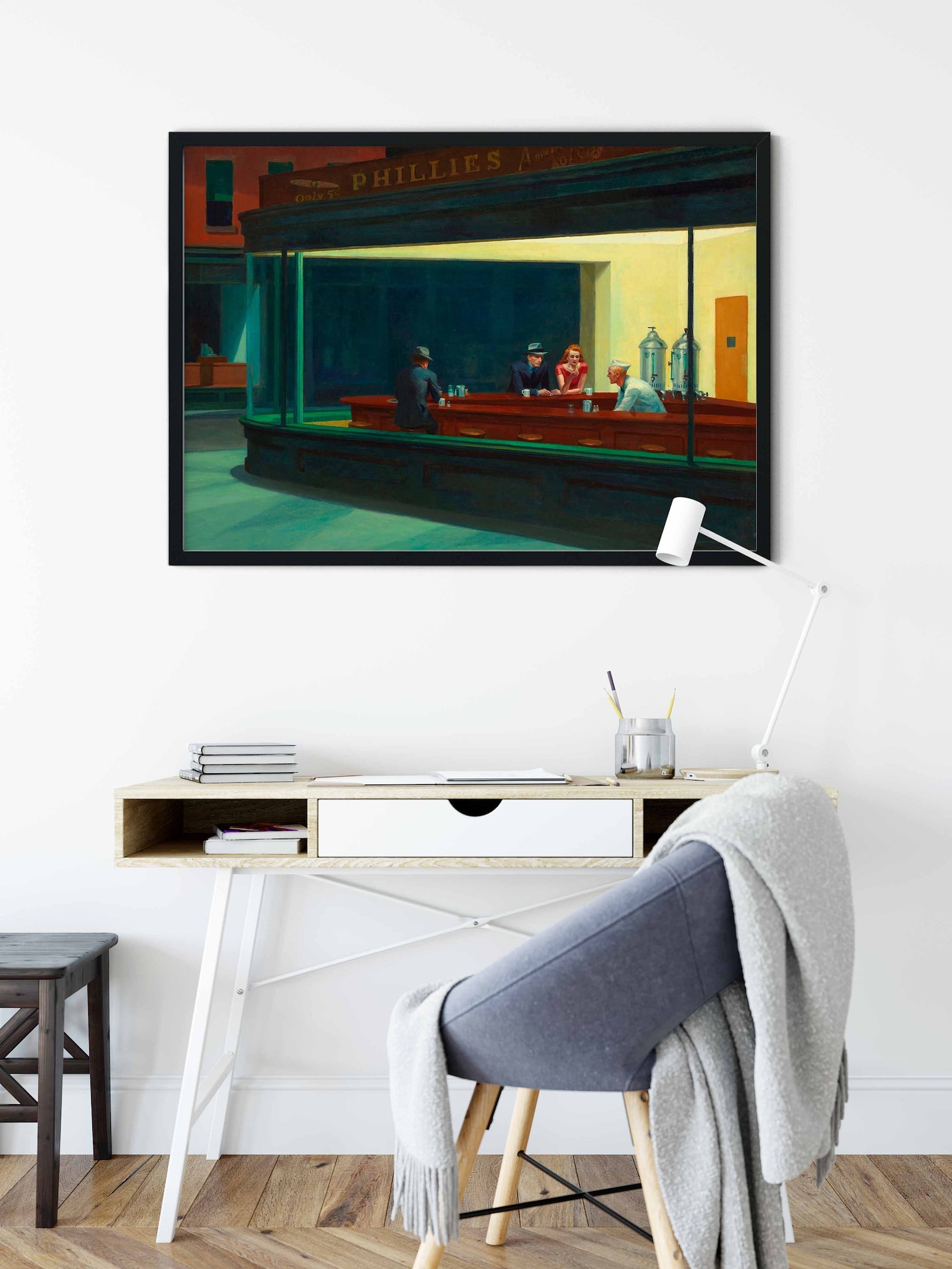 Edward Hopper Nighthawks Diner Art Print Wall Art Wall - Etsy