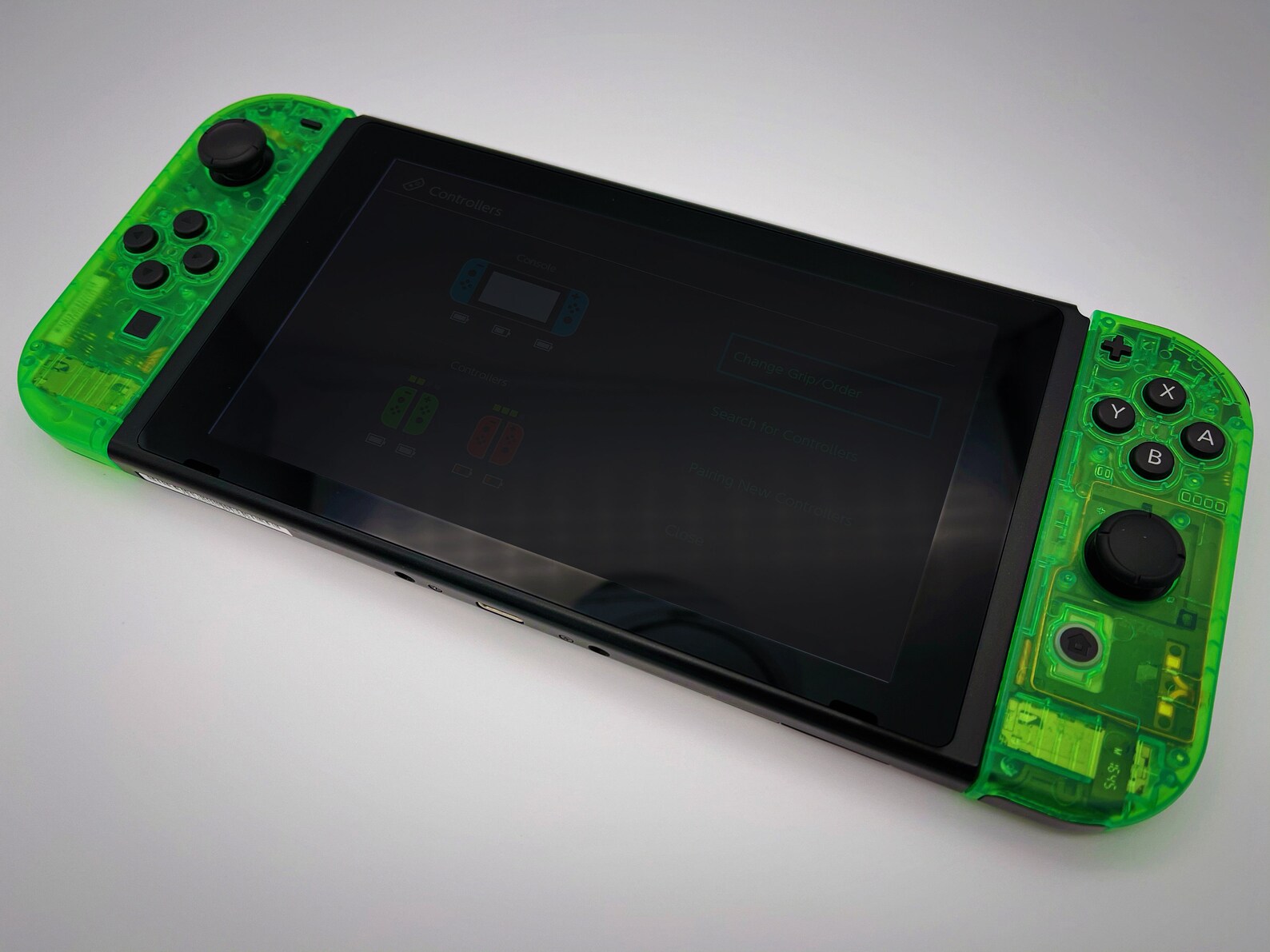 Clear Jungle Green Custom Nintendo Switch Joy-Con Controller | Etsy