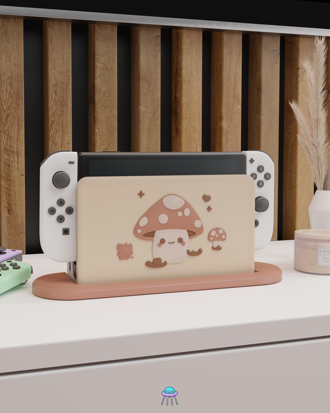 Little Toadstool Nintendo Switch Dock Cover | Mushroom Autumn Fall ...