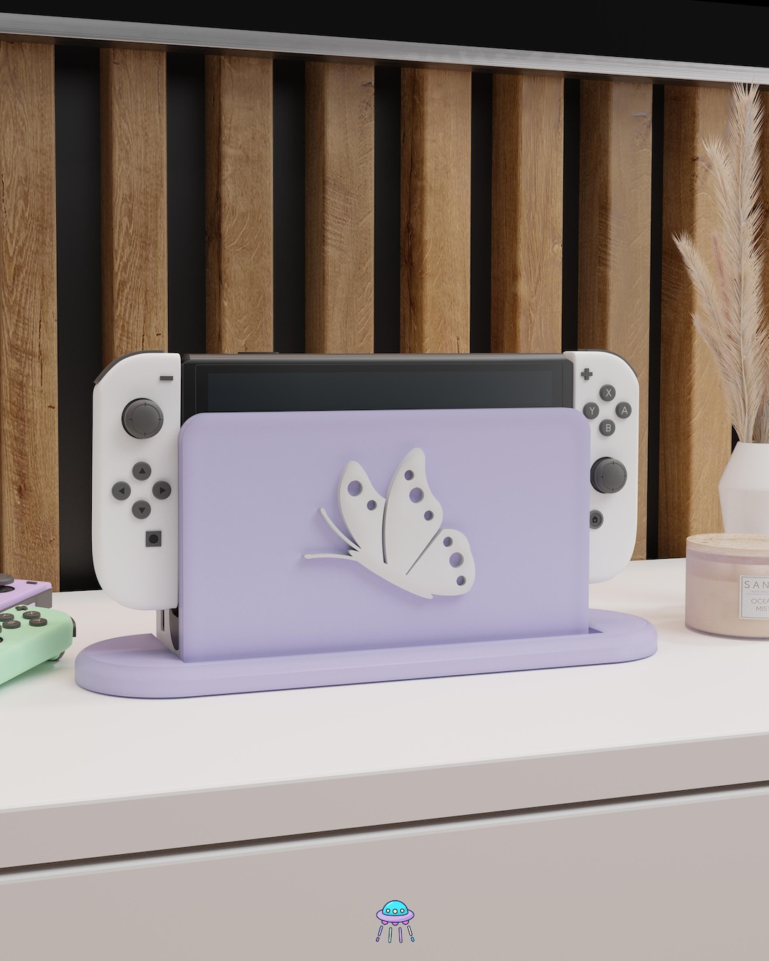 Butterfly Dock Cover for Nintendo Switch OLED and LED – Spring Nature ...