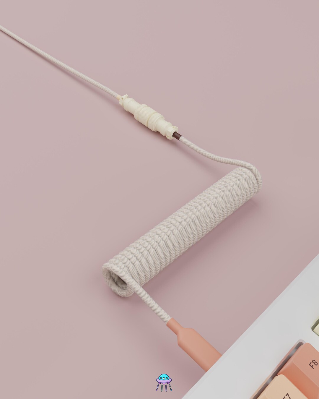 Last Leaf Themed Custom Coiled Keyboard Cable | Autumn Fall Themed ...