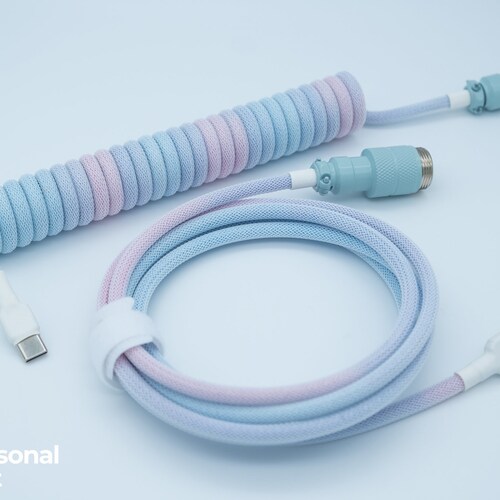 OLIVIA Custom Coiled Keyboard Cable USB C Cable for Mechanical | Etsy