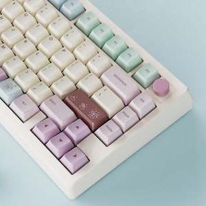 Sparkle Sprout Spring Flower Keycap Set – Pastel Cherry Profile PBT ...