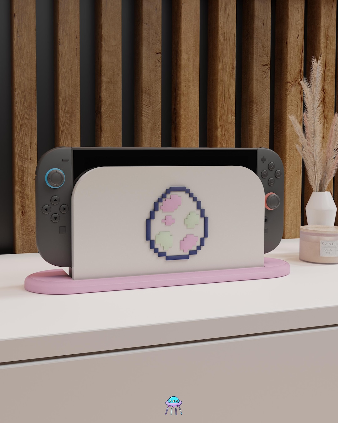 Cubierta de base Pixel Egg para Nintendo Switch 2 / Diseño de placa ...