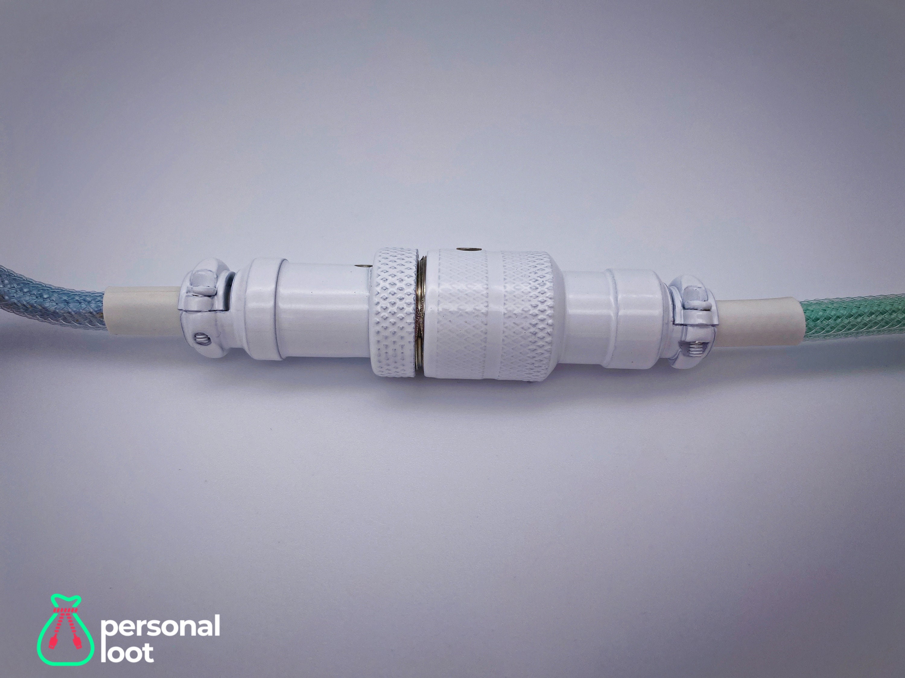 Pastel Rainbow Custom Coiled Keyboard Cable With White | Etsy UK