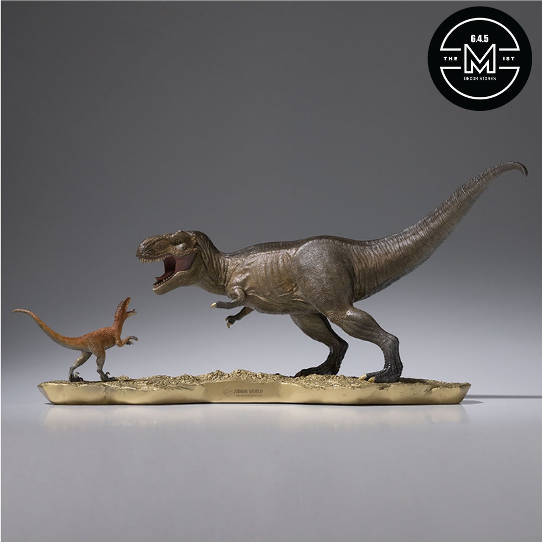 MD-11197 Brass Tyrannosaurus Rex Statue Bronze Master All Copper Ornaments "jurassic World" the ...