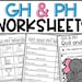 PH and GH Worksheets: Cut and Paste Sorts, Cloze, Read and Draw Instant ...