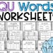 QU Worksheets : Sorts, Matching, Read and Draw, and More Kindergarten ...