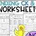 Ending CK and K Worksheets and Sorts, Color by Code, Mystery Pic, Roll ...