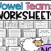 Vowel Teams Worksheets: Double Vowels Picture & Word Sorts Cloze ...
