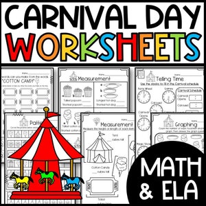 Carnival Day Themed Activities and Worksheets: Back to School Review ...