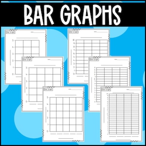 Blank Graph Templates for Primary: Bar Graphs, Line Graphs, and ...