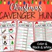 Christmas Scavenger Hunt Printable: Indoor and Outdoor Versions - Etsy