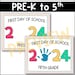 First Day of School Handprint Keepsake & Last Day of School for ...