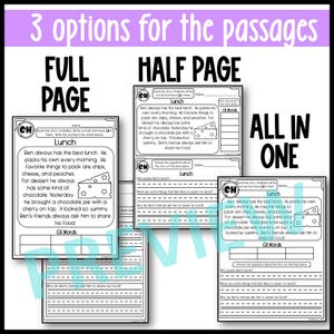 CH and SH Reading Passages Digraphs With Comprehension Questions for ...