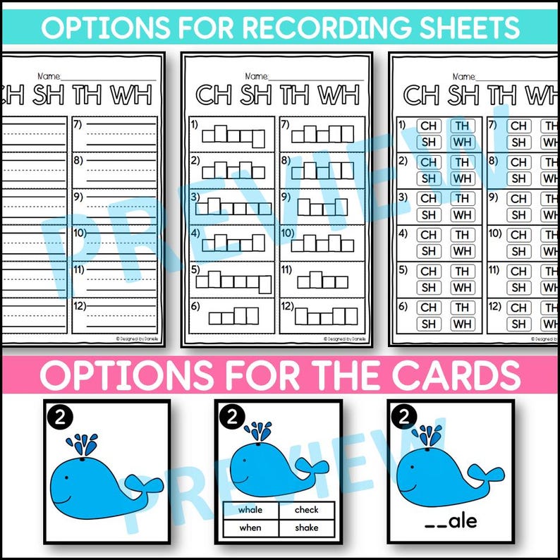 Ch Sh Th & Wh Write the Room: Digraphs Write the Room Task Cards ...