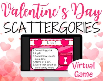 Scattergories / Zoom Game / Google Meet Game / Virtual Party | Etsy UK