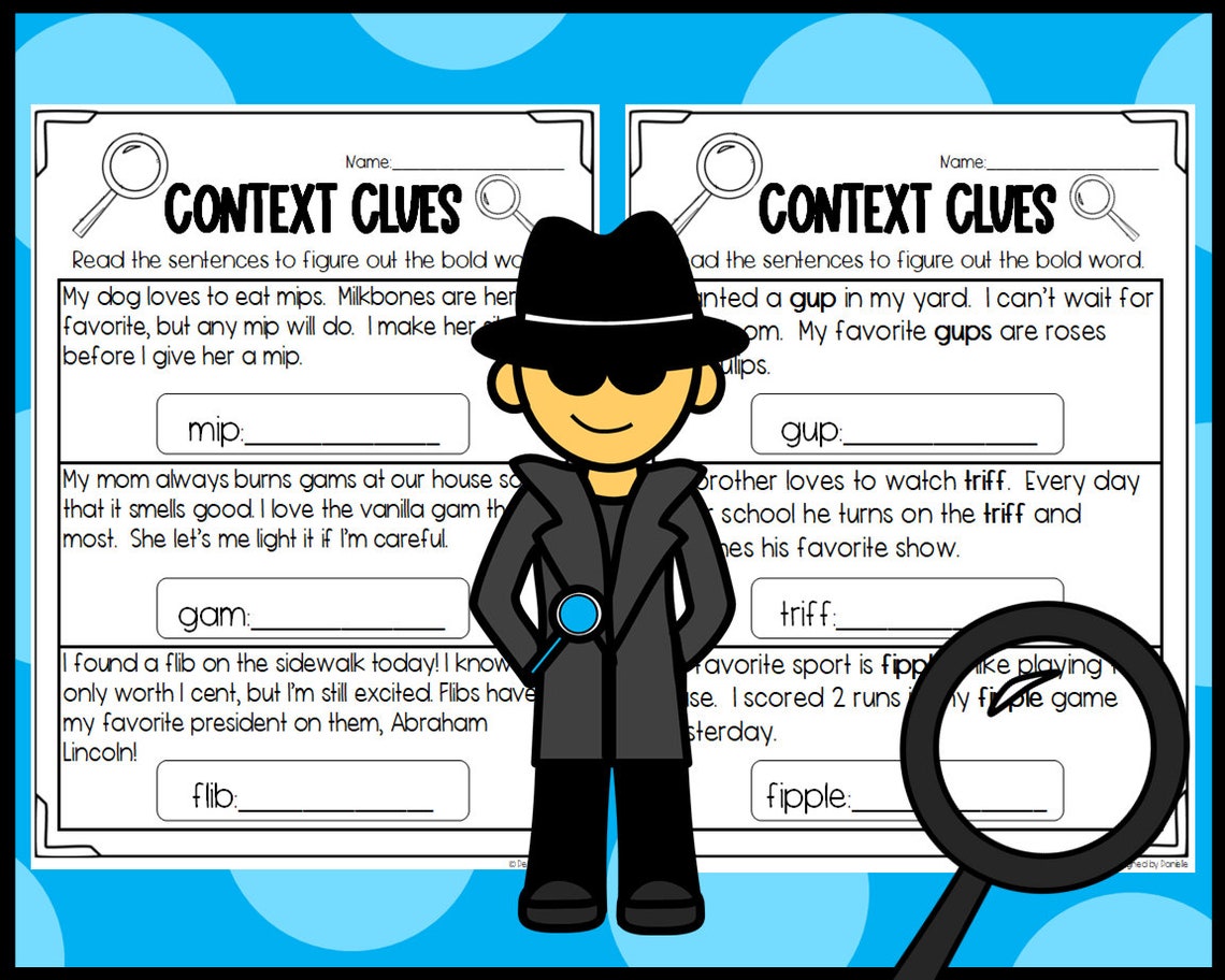 Context Clues Worksheets: Printable Worksheets for Context Clue ...