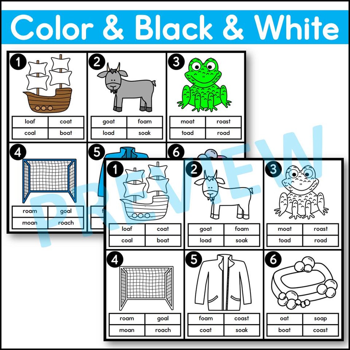 OA OW Write the Room: Task Cards Activity for Long O Oa and Ow ...