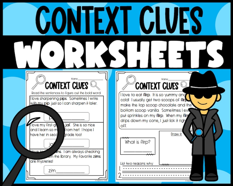 Context Clues Worksheets: Printable Worksheets for Context Clue ...