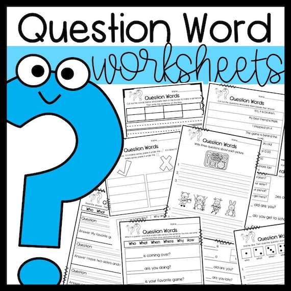 Question Words: Writing Questions Sort Partner Work - Etsy