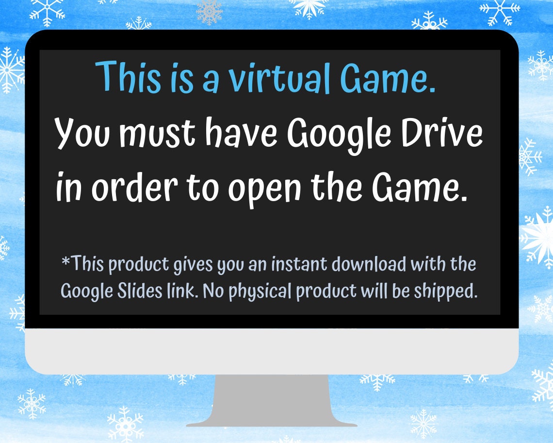 Winter Scattergories / Zoom Game / Google Meet Game / Virtual Winter ...